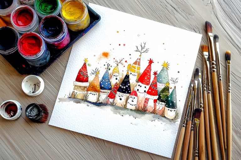 25 Watercolor Christmas Cards Ideas for DIY Holiday Inspiration