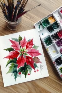 25 Watercolor Christmas Cards DIY Ideas to Brighten Your Holidays