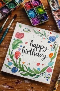 25 Stunning Happy Birthday Drawing Watercolor Ideas for All Ages