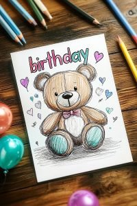 25 Happy Birthday Drawing Colored Pencil Ideas for Every Celebration