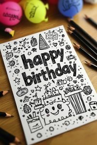 Top 25 Happy Birthday Drawing Sketch Ideas for Kids and Adults
