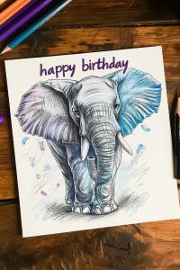 Explore 25 Easy Happy Birthday Drawing Colored Pencil Ideas for All