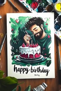 25 Happy Birthday Drawing on Canvas Ideas You’ll Love to Try