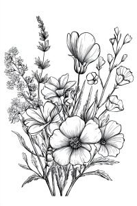 42 Flower Watercolor Painting Templates Printable Ideas for Stunning ...