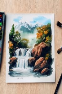 30 Watercolor Drawing Mountain Ideas for Nature Lovers