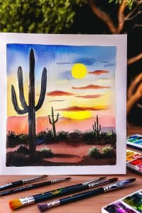 37 Watercolor Sunset Drawing Ideas for Beginners and Pros Alike