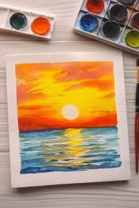 37 Watercolor Sunset Drawing Ideas for Beginners and Pros Alike