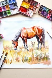 Creative 24 Watercolor Horse Drawing Easy Ideas You’ll Love