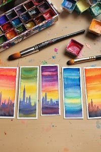 25 Watercolor Bookmarks DIY Ideas to Spark Your Creativity