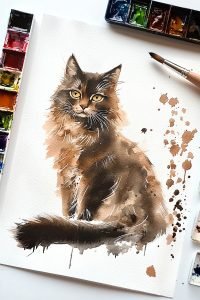 28 Watercolor Cat Painting Ideas to Inspire Your Creative Journey