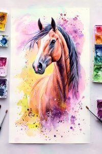 Creative 24 Watercolor Horse Drawing Easy Ideas You’ll Love