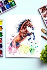 25 Stunning Watercolor Horse Drawing Ideas to Inspire Your Art