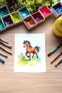 25 Stunning Watercolor Horse Drawing Ideas to Inspire Your Art