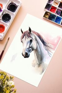 25 Stunning Watercolor Horse Drawing Ideas to Inspire Your Art