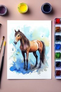 25 Stunning Watercolor Horse Drawing Ideas to Inspire Your Art