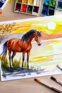 Creative 24 Watercolor Horse Drawing Easy Ideas You’ll Love