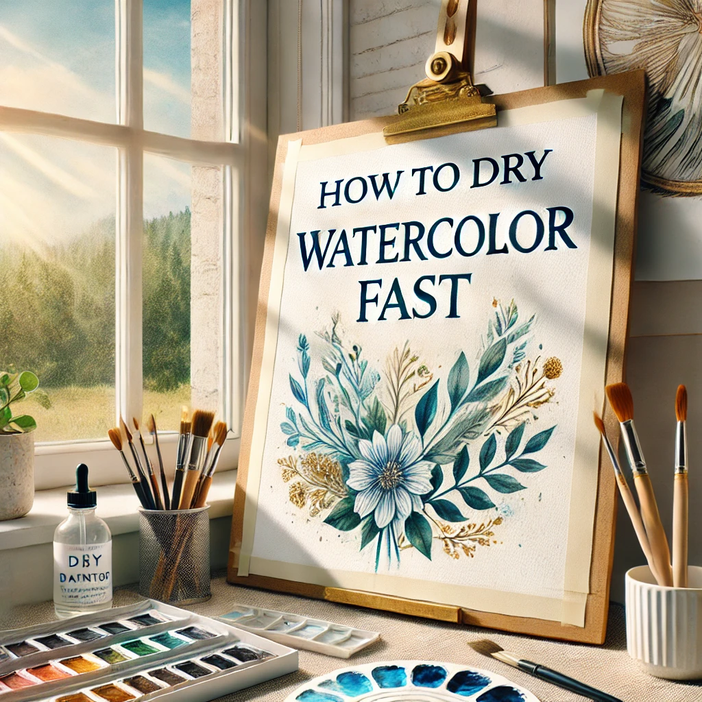 How to Dry Watercolor Fast: 5 Quick Drying Techniques