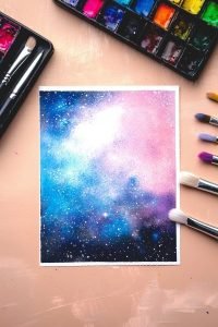 32 Watercolor Galaxy Drawing Ideas to Inspire Your Next Artwork
