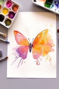 20 Watercolor Butterfly Drawing Ideas You’ll Love for Your Sketchbook