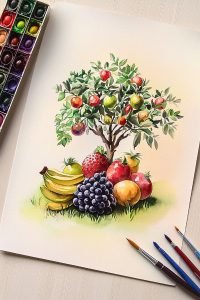 23 Watercolor Fruit Drawing Ideas You’ll Want to Try Today