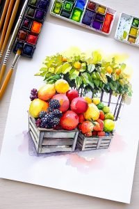 23 Watercolor Fruit Drawing Ideas You’ll Want to Try Today