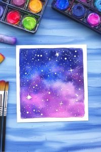 32 Watercolor Galaxy Drawing Ideas to Inspire Your Next Artwork