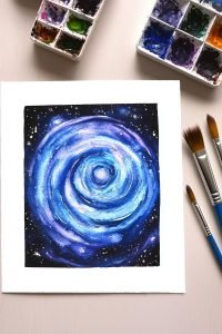 32 Watercolor Galaxy Drawing Ideas to Inspire Your Next Artwork