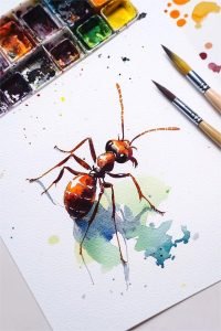 24 Watercolor Insects Drawing Ideas for Stunning and Creative Artwork