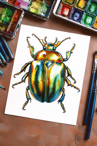 24 Watercolor Insects Drawing Ideas for Stunning and Creative Artwork