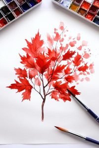 25 Watercolor Leaves Drawing Ideas for Stunning Botanical Artwork