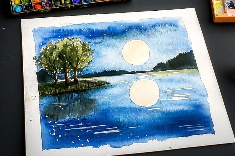 25 Watercolor Moon Easy Drawing Ideas for Relaxing Creative Sessions