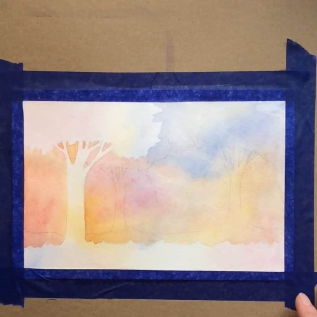 Painting Negative Space Trees
