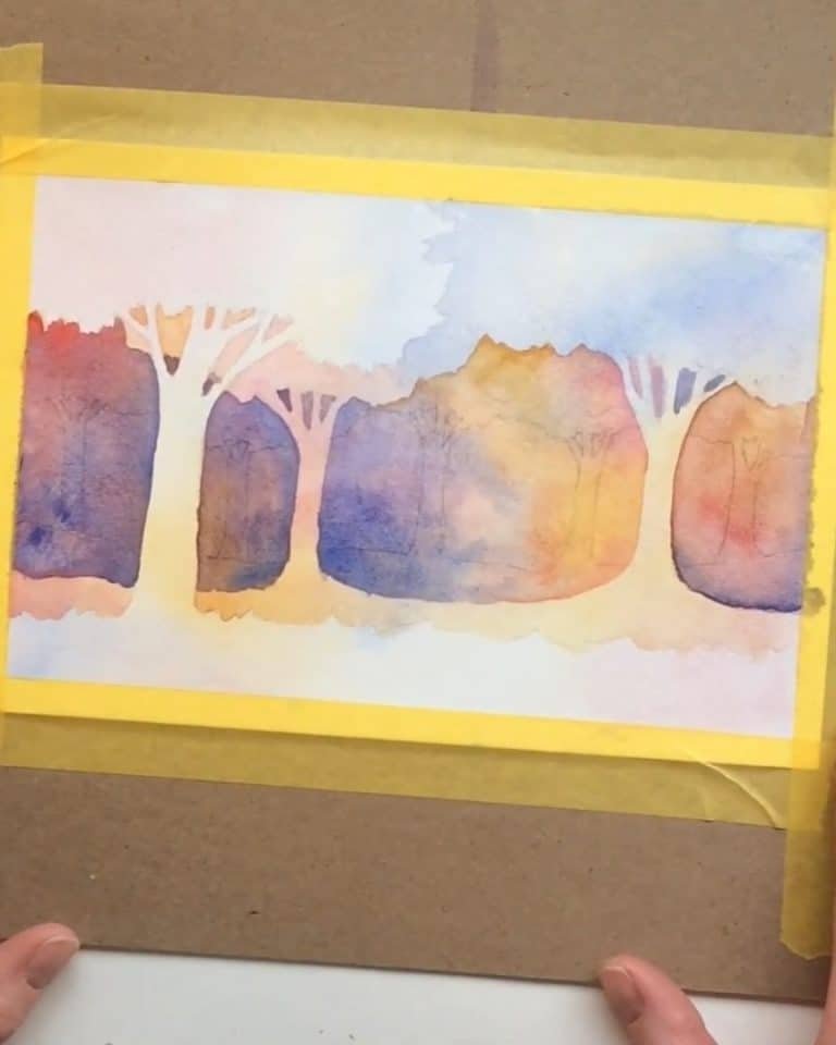 Painting Negative Space Trees