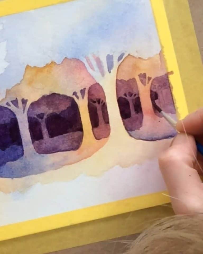 Painting Negative Space Trees