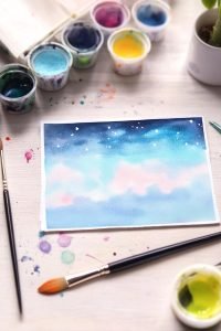 26 Simple Watercolor Paintings of Sky Ideas to Inspire Your Creativity