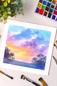 26 Simple Watercolor Paintings of Sky Ideas to Inspire Your Creativity