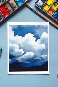 31 Watercolor Clouds Drawing Ideas to Elevate Your Art