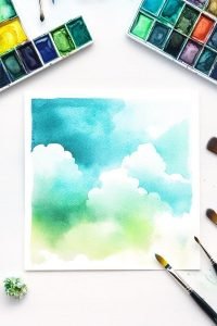 31 Watercolor Clouds Drawing Ideas to Elevate Your Art