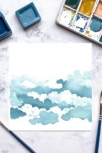 31 Watercolor Clouds Drawing Ideas to Elevate Your Art