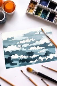 31 Watercolor Clouds Drawing Ideas to Elevate Your Art