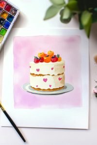 27 Watercolor Cake Drawing Ideas to Inspire Your Sweet Creations