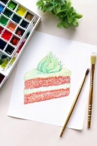 27 Watercolor Cake Drawing Ideas to Inspire Your Sweet Creations