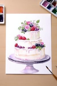 27 Watercolor Cake Drawing Ideas to Inspire Your Sweet Creations