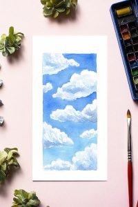 31 Watercolor Clouds Drawing Ideas to Elevate Your Art