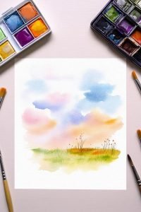 31 Watercolor Clouds Drawing Ideas to Elevate Your Art