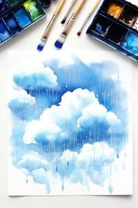 31 Watercolor Clouds Drawing Ideas to Elevate Your Art