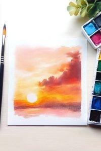 31 Watercolor Clouds Drawing Ideas to Elevate Your Art