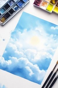 31 Watercolor Clouds Drawing Ideas to Elevate Your Art