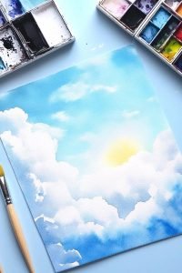 31 Watercolor Clouds Drawing Ideas to Elevate Your Art