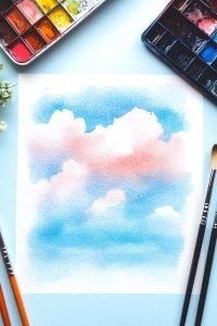 31 Watercolor Clouds Drawing Ideas to Elevate Your Art